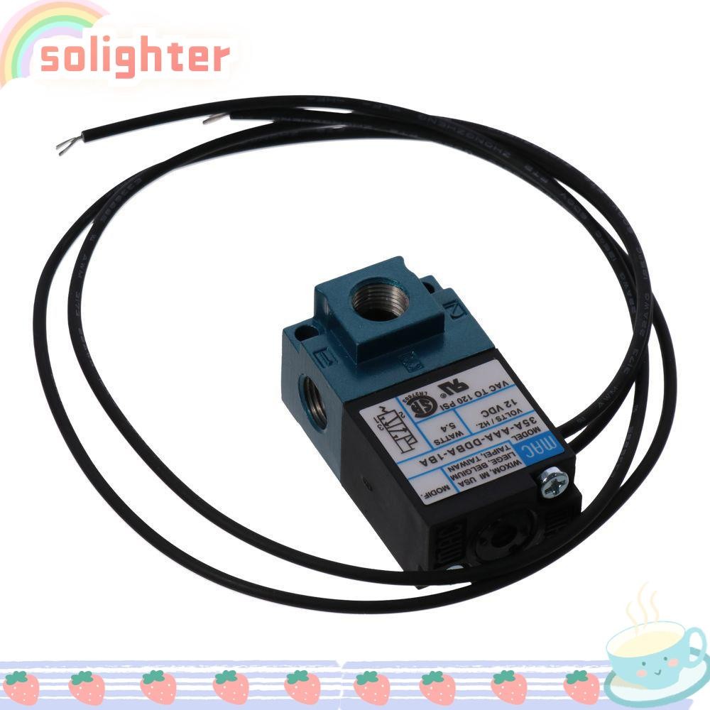 Solighter Control Solenoid Valve Dc12v 5 4w Solenoid Valve 3 Port 35a