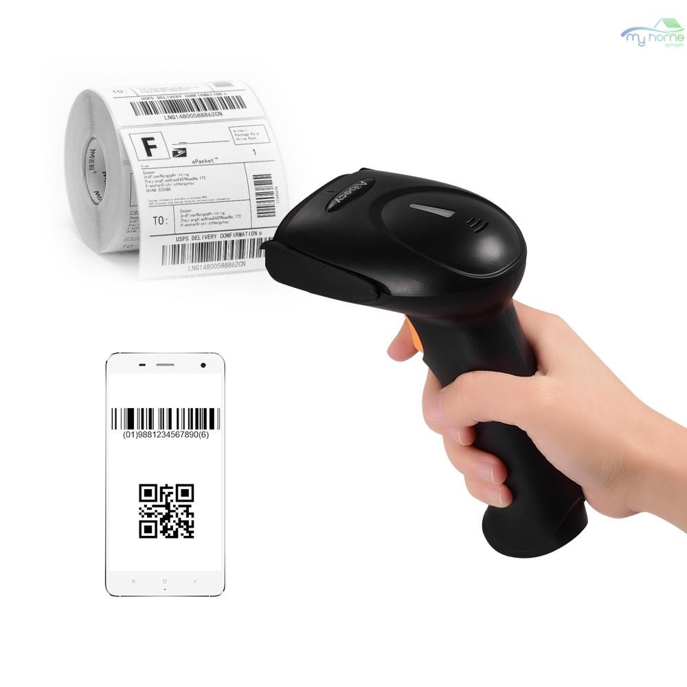 Aibecy Handheld Barcode Scanner USB 2.4G Wireless 1D 2D QR Code Scanner ...