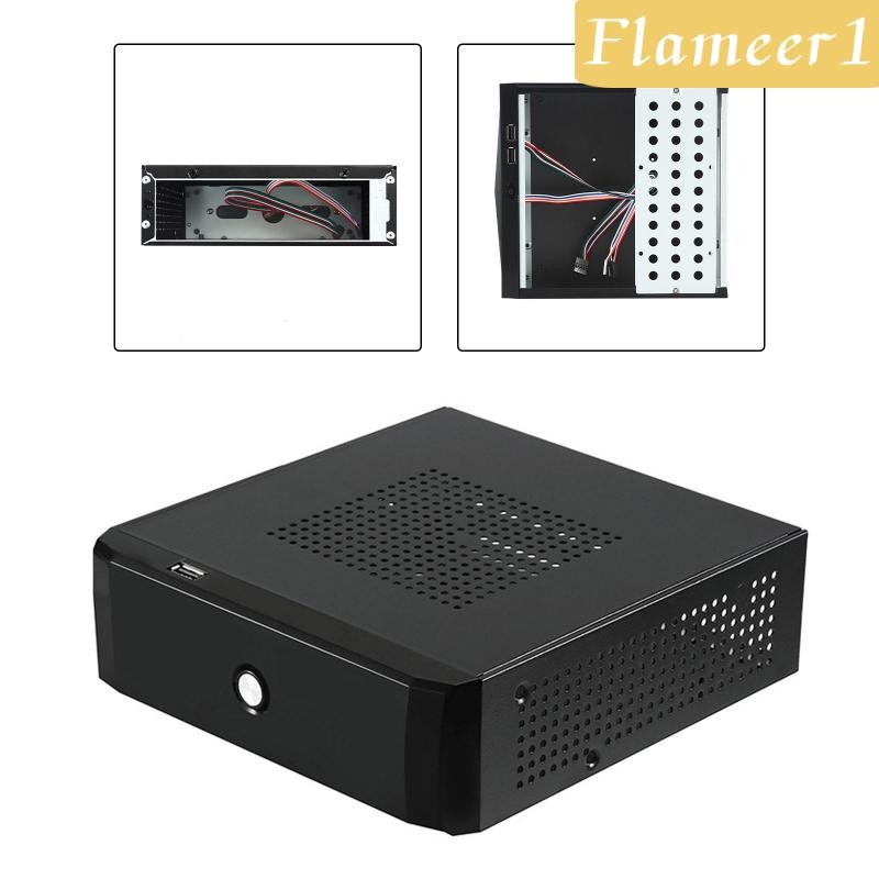 [flameer1] Mini ITX Case Iron RACKMOUNT Server Chassis Compact 2.0 USB ...