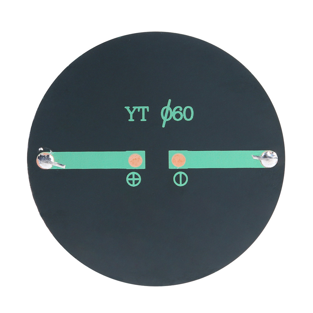 0.28W 5V Round Solar Panel DIY Battery Cell Chargers Mini Solar System ...