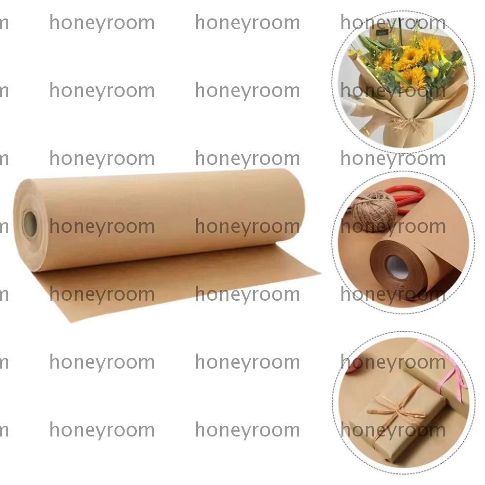 HONEYROOM Kraft Paper Roll, Brown Thick Packing Wrap, Durable 30cm x 5m/10m/30m/50m DIY Gift ...