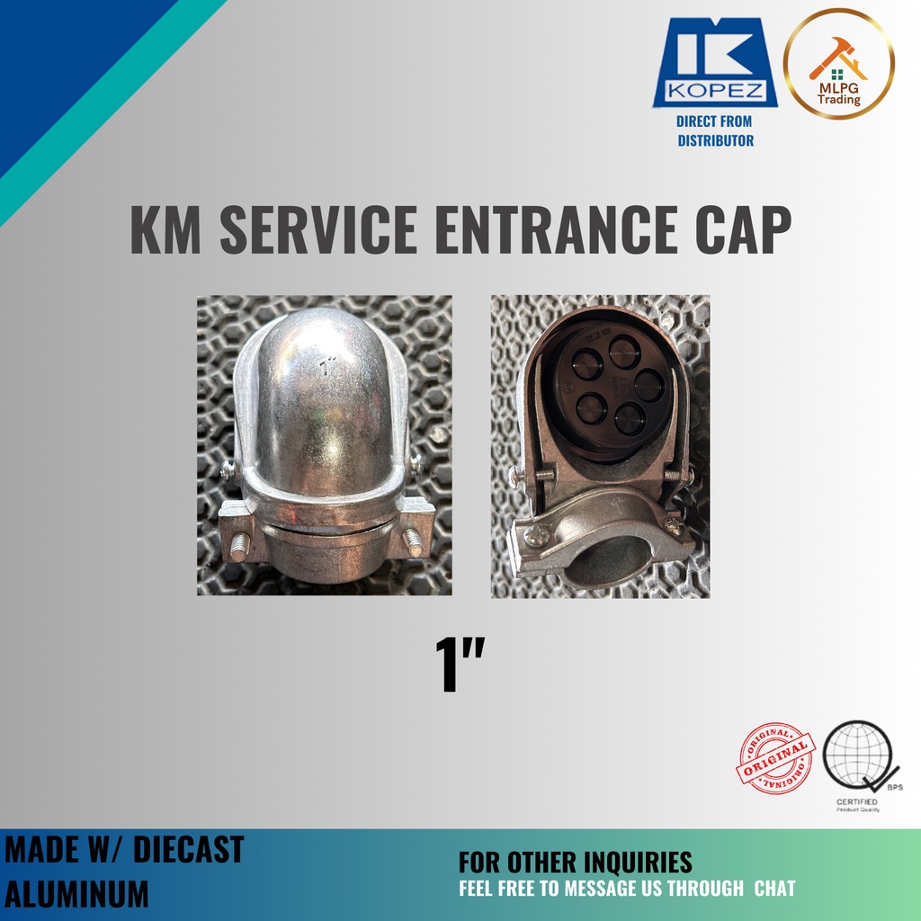 KOPEZ Heavy Duty KM Service Entrance Cap (1/2", 3/4", 1" 1-1/4", 1-1/2 ...