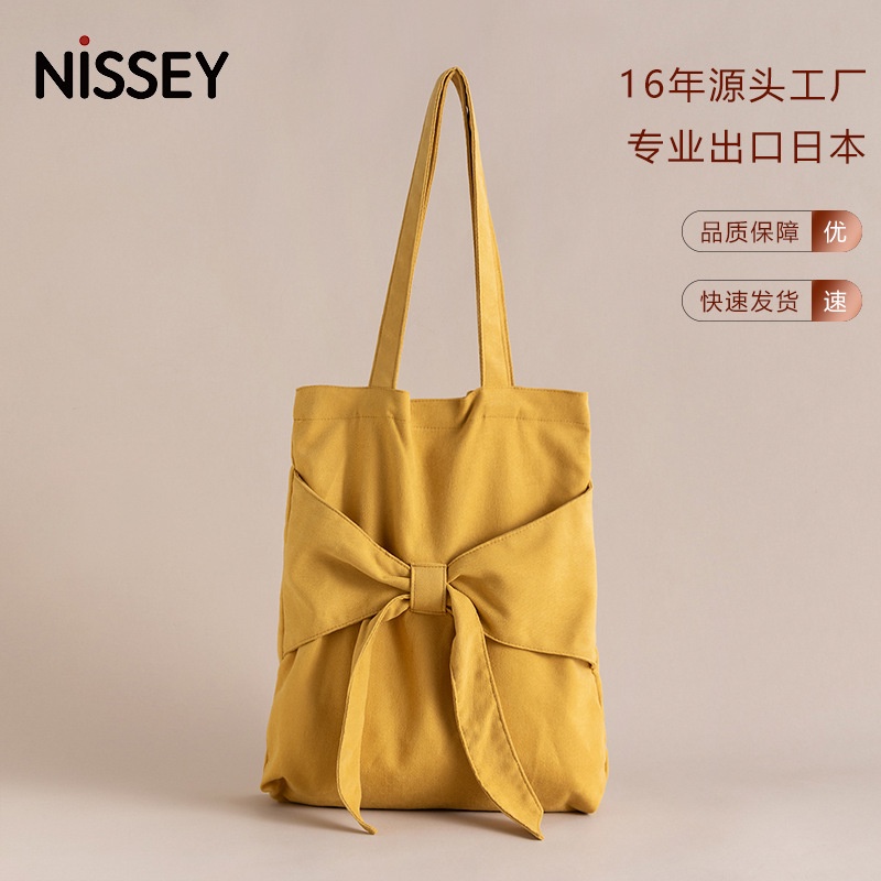 Export Japanese bow shoulder bag women's bag large capacity Japanese ...