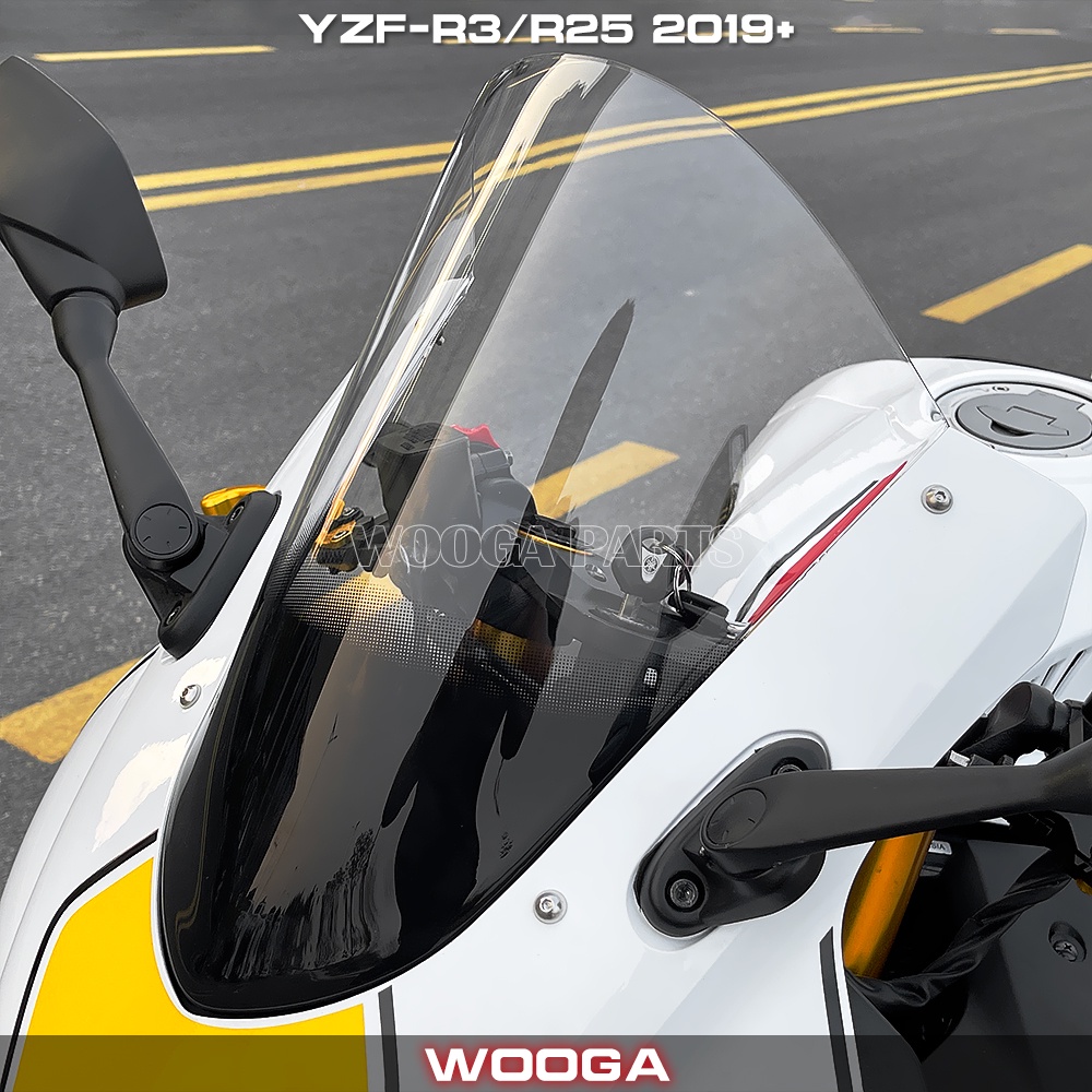 R3 RACE HIGH WINDSCREEN For YAMAHA YZF-R3 R25 YZF 2019 2020 2021 2022 ...