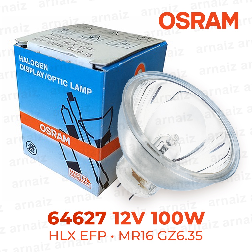 Osram 64627 HLX 100W 12V MR16 Tungsten Halogen Lamp Display Optic ...