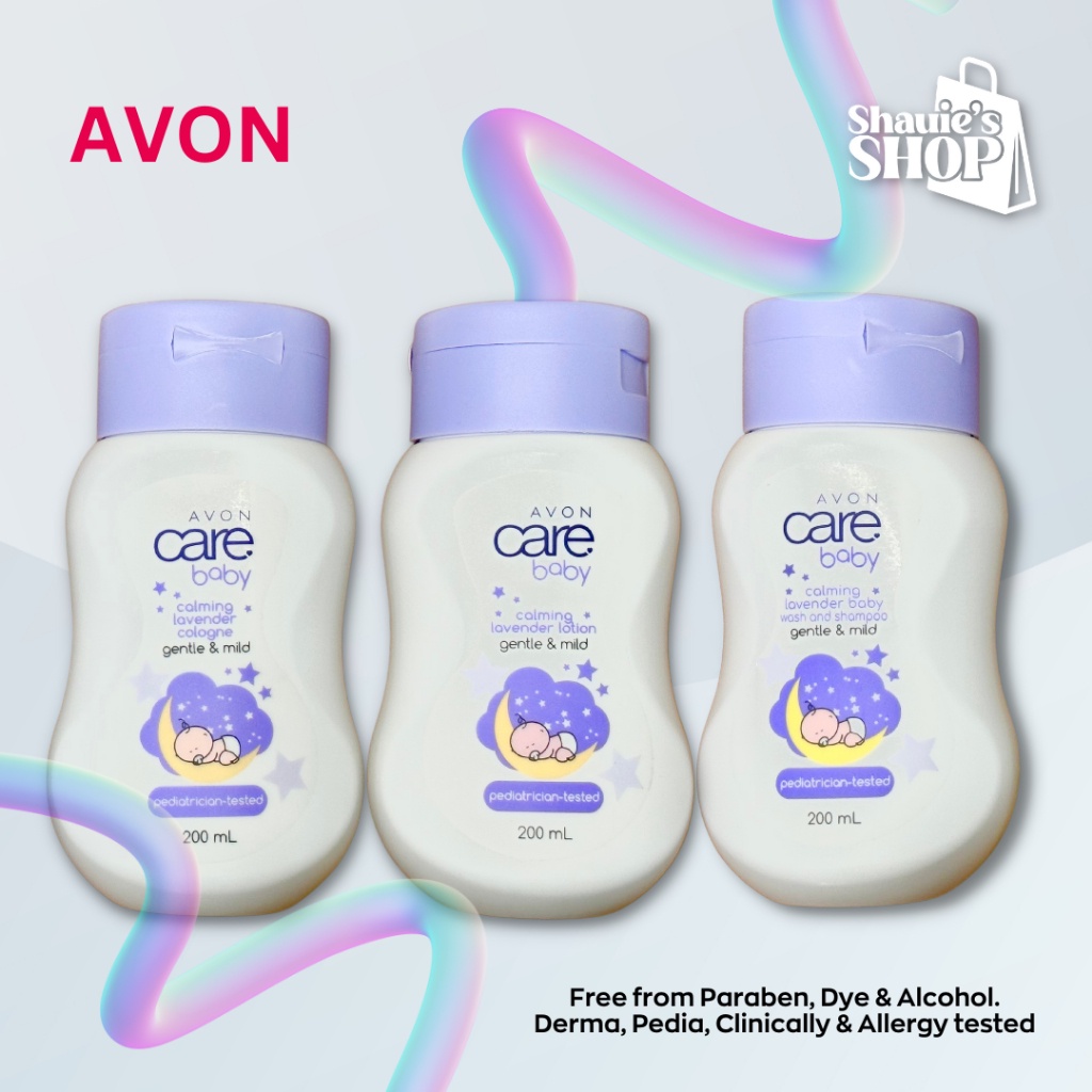 Original AVON Care Baby Calming Lavender 200 mL (Cologne, Lotion, Wash ...