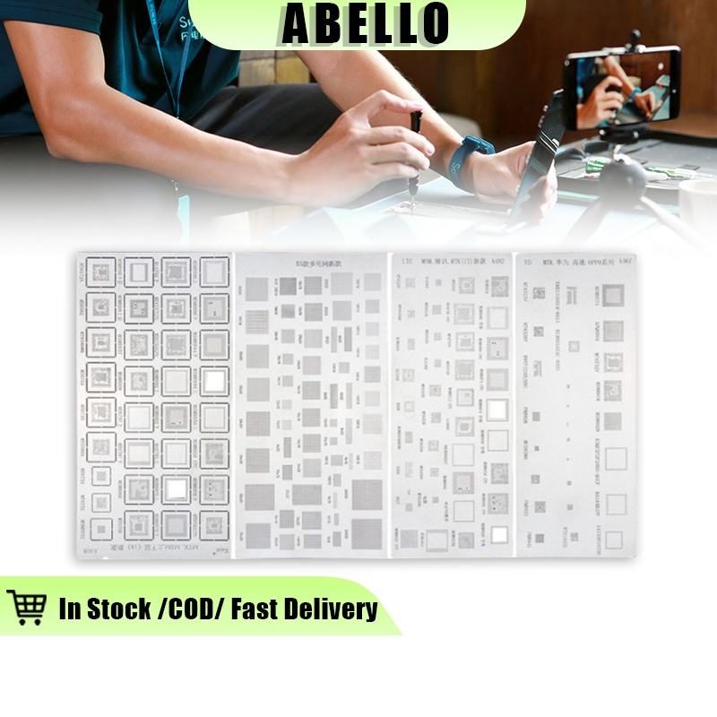 4Pcs Universal BGA Reballing Stencils for MTK MSM CPU RAM PM Direct Heat Template | Shopee ...