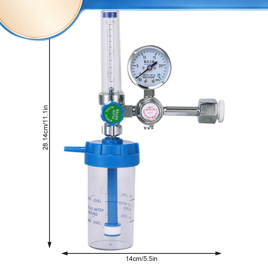 Oxygen Inhaler Pressure Reducer Meter Regulator Oxygen Scale with ...
