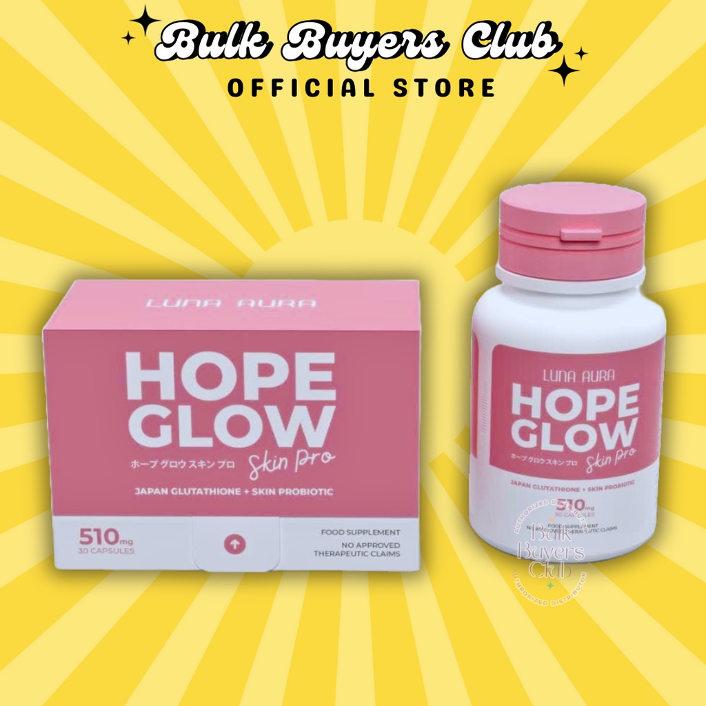 Hope Glow Skin Pro Luna Aura Japan Glutathione Skin Probiotics, Hope ...