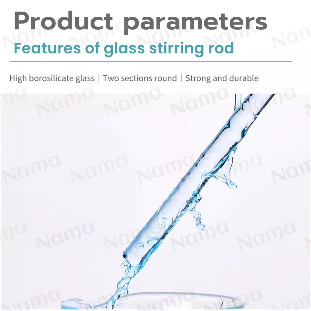 Nama Glass Stirring Rod Laboratory tools 10cm 20cm 30cm for Science ...