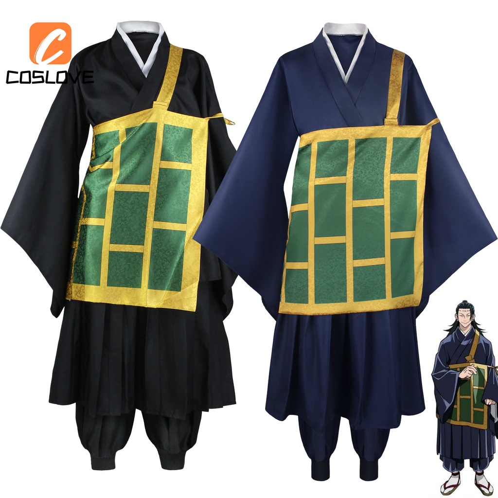 Anime Jujutsu Kaisen Geto Suguru Cosplay Full Set Costume Kasaya Coat ...