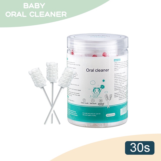 1piece 30pcs 60pcs Medical Cotton Swab Gauze Baby Oral Tongue Cleaner ...