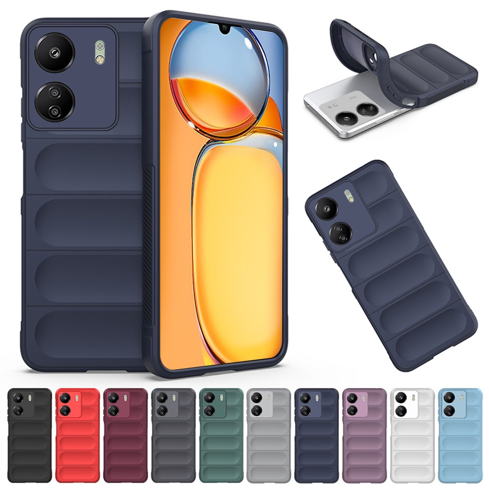 Case Silicone Armor Shockproof Cover For Redmi 13C A1 A2 Note 13 Pro ...