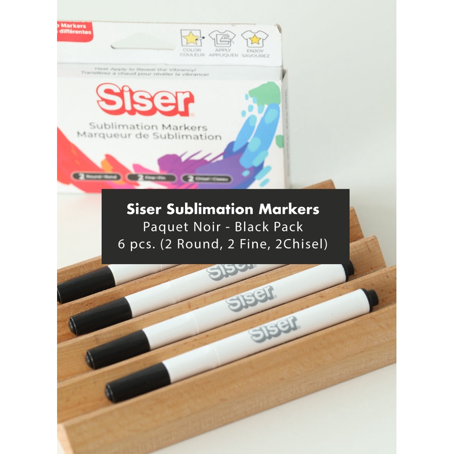 Siser Sublimation Drawing Markers for Polyester T-shirts Tote Bags ...
