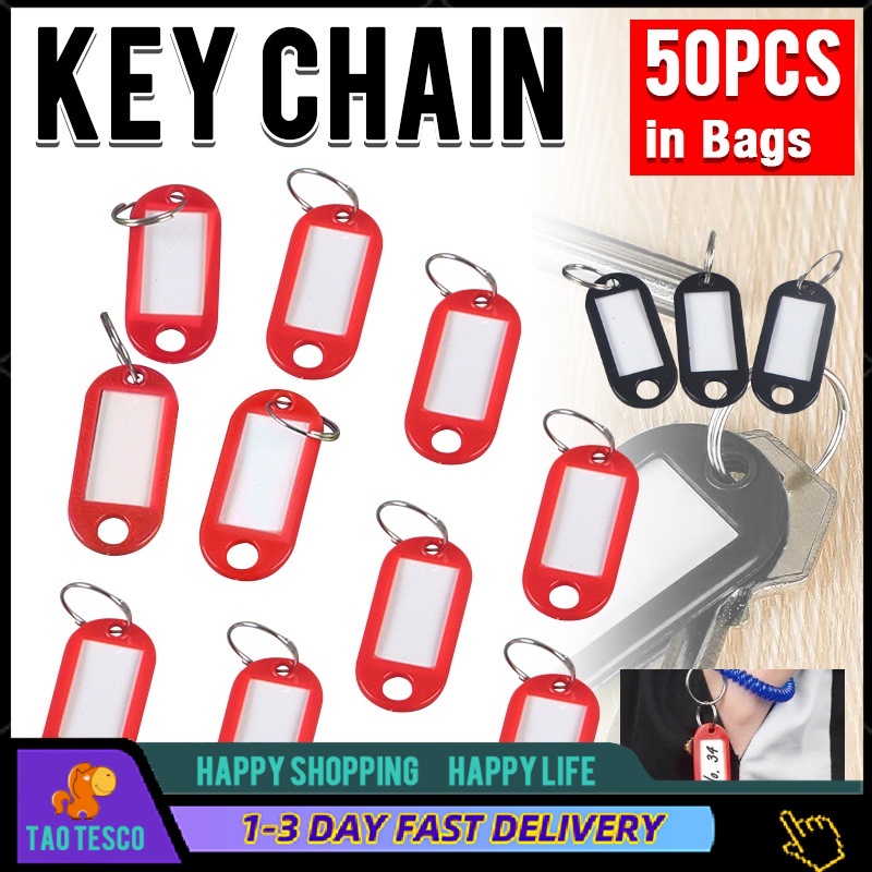 50 pieces/bag, randomly colored plastic key cards, luggage ...