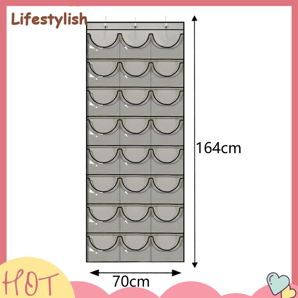 24 Clear Compartment Storage Bag Hanging Over The Door Baseball Cap ...
