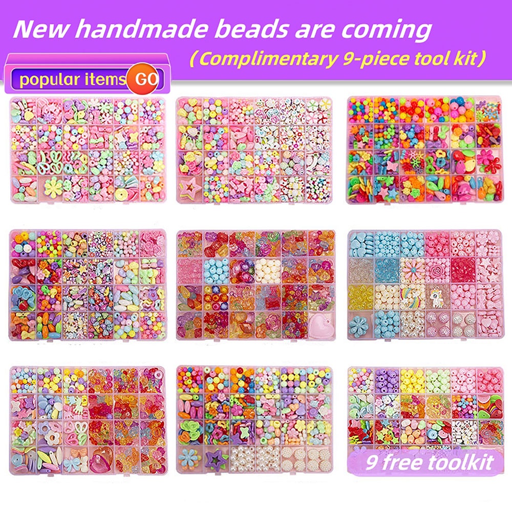 5000pcs Handmade Beading Set DIY Accessory Bag Color Plastic Bracelets ...