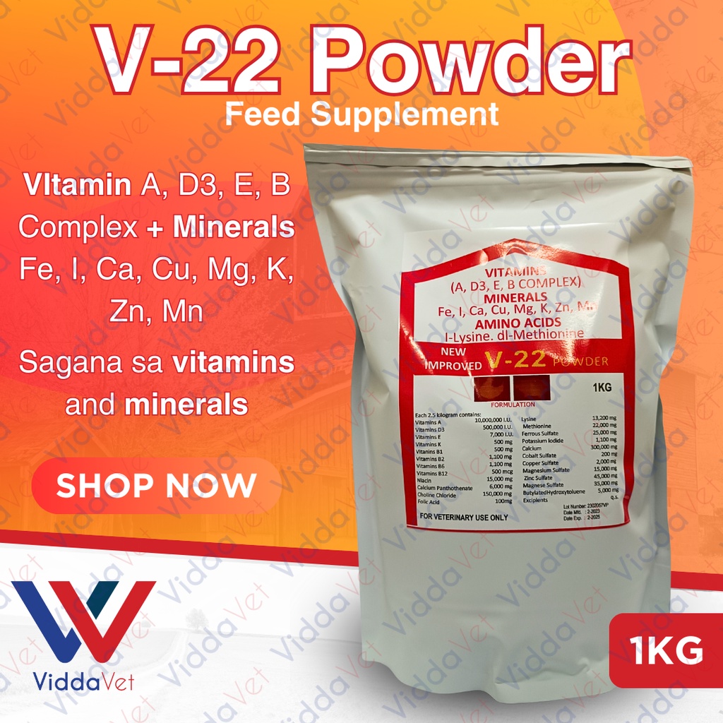 1 kg V22 vitamins powder 1 kilo V22 vitamins for gamefowl V22 vitamins ...