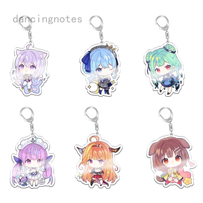 DN Hololive Youtuber Vtuber Anime Keychain Cartoon Acrylic Pendent ...