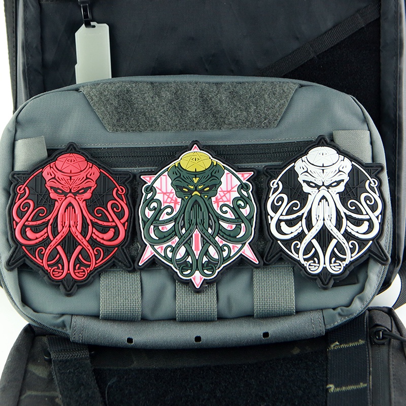 【Customized 】 Cthulhu octopus monster luminous PVC morale seal 3D ...