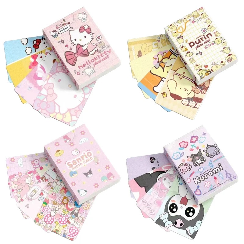 50pcs Sanrio Photocard Hello Kitty Cinnamoroll Kuromi Melody HD Laser ...