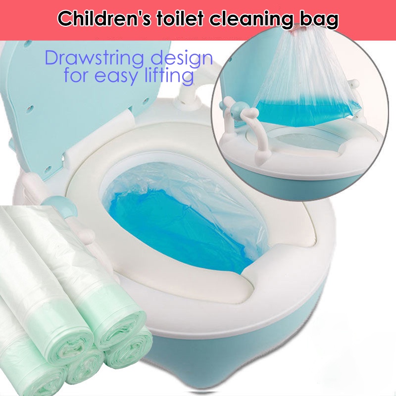 Baby Potty Trainer Toilet Trash Bag Baby Toilet Cleaning Bag Potty ...
