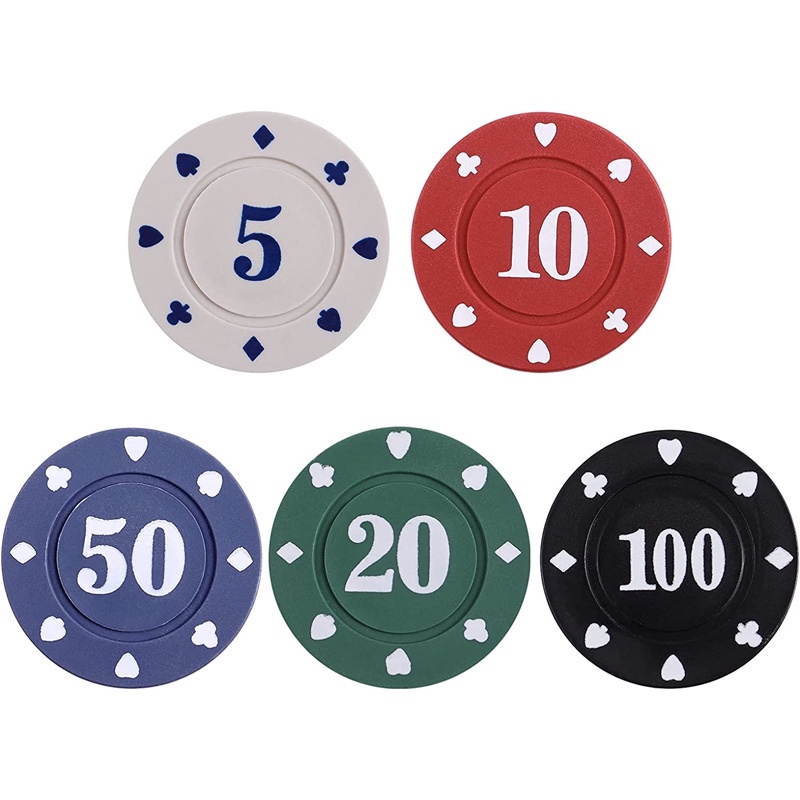 NEW Poker Chips 5 Styles 20pcs PVC Texas Holdem Poker For Housewarming ...