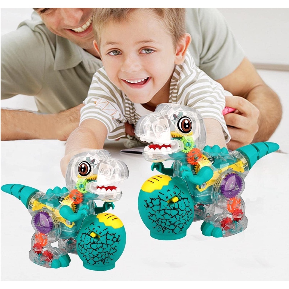 Mechanical Robot LED Simulation Toy with Roaring Sounds and Universal ...