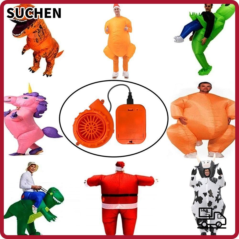 SUCHENPH Inflatable Air Blower, Battery Powered Mini Costume Fan ...