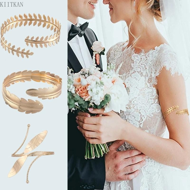 KIIK Coil Upper Arm Cuff Open Arm Band Bracelet for Women Greek Goddess ...