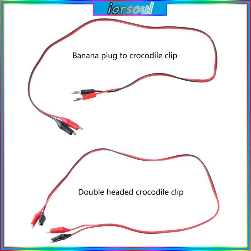 IOR Electric Jumper Wire Power Test Cable Double Ended Alligators Clip ...