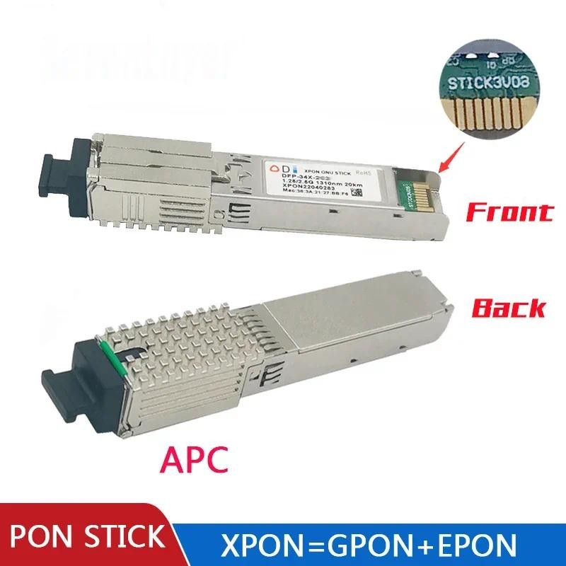 PON STICK EPON GPON XPON SFP ONU Stick Dfp-34x-2cy3 PPPoE IPoE HGU SC Connector DDM pon module ...