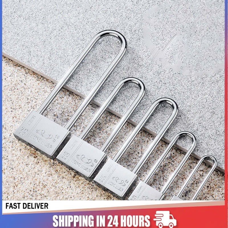 [Fast Shipping] 50mm Extended Padlock Extra Long Beam Long Handle Long ...