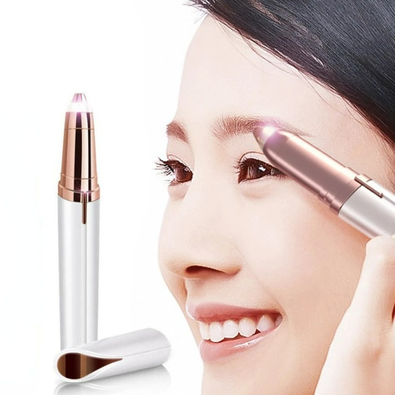 Women Electric Painless Eyebrow Hair Remover Trimmer Epilator/ Portable ...