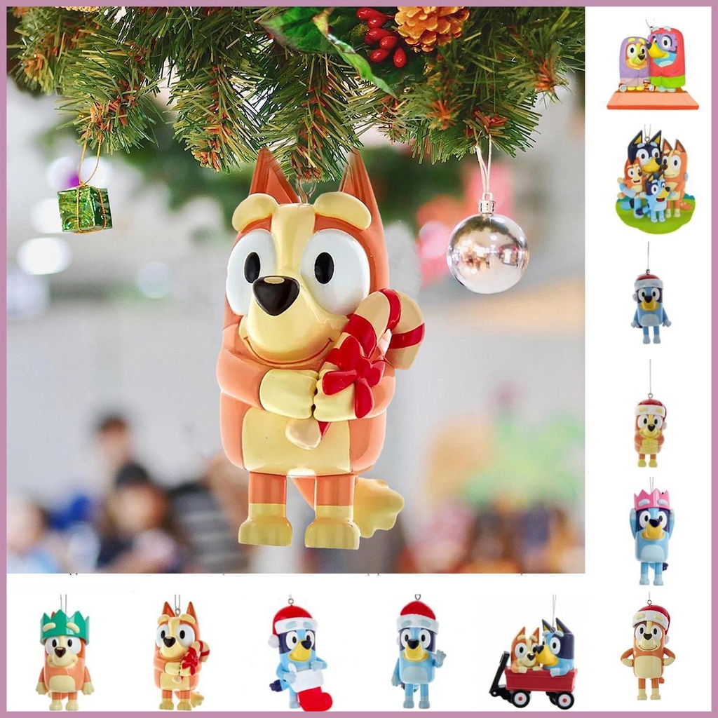 Cartoon Christmas Tree Decor Christmas Creative Cartoon Doll Bluey ...