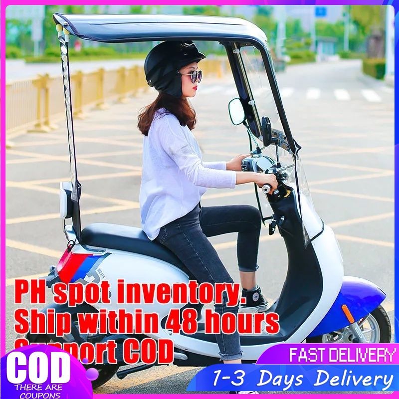Motorcycle electric bicycle canopy made of hard plastic material ...
