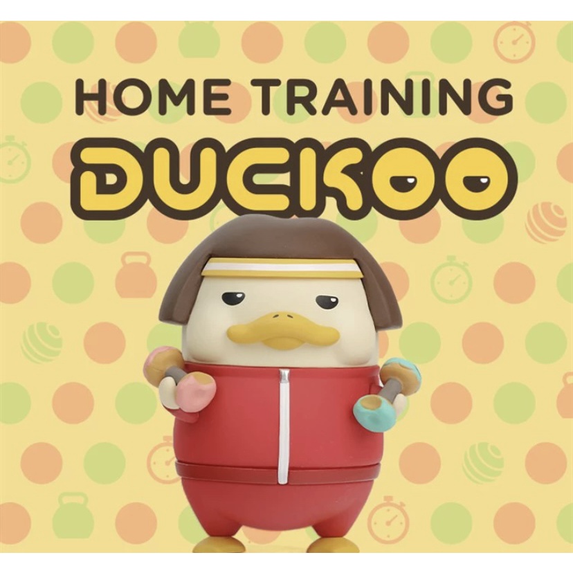 POP MART Duckoo Fitness Series Blind Box Toys Action Figure Cartoon ...