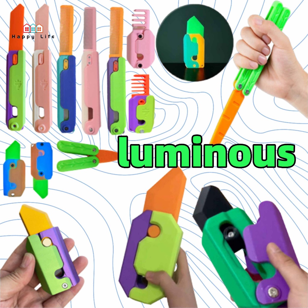 3D Printing Gravity Cub Jumping Small Radish Knife Mini Model Student ...