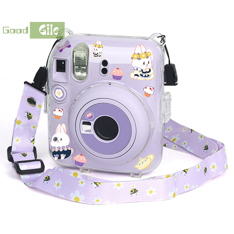 ShaOu 1Set For Instax Mini 12 Transparent Camera Bag Travel Shoulder ...