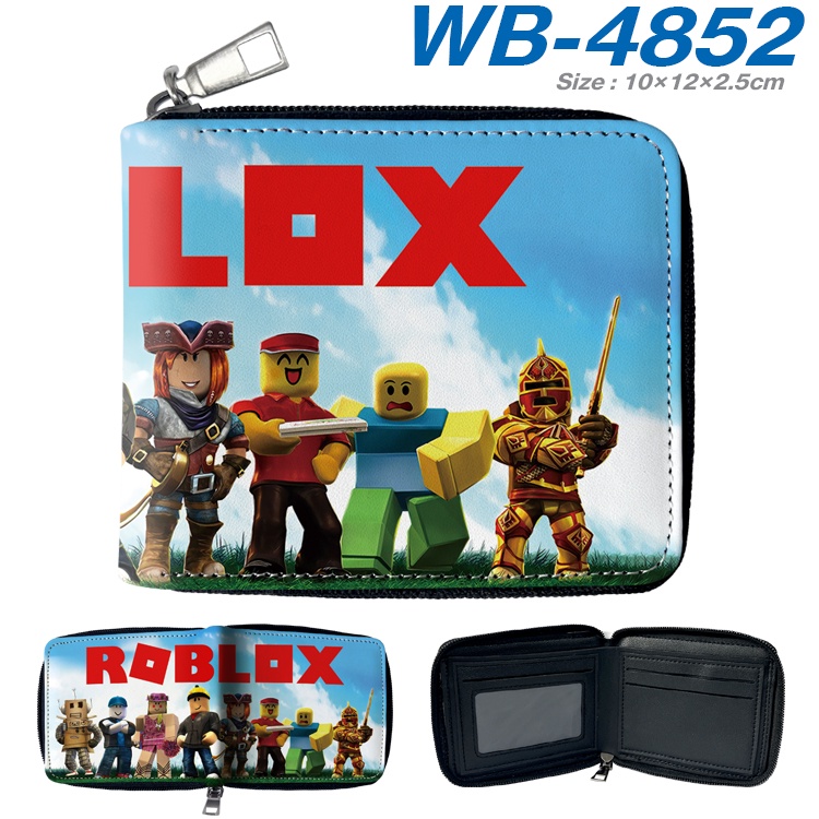 Roblox Casual Student Short Simple Wallet Boy Girl Full Color PU ...