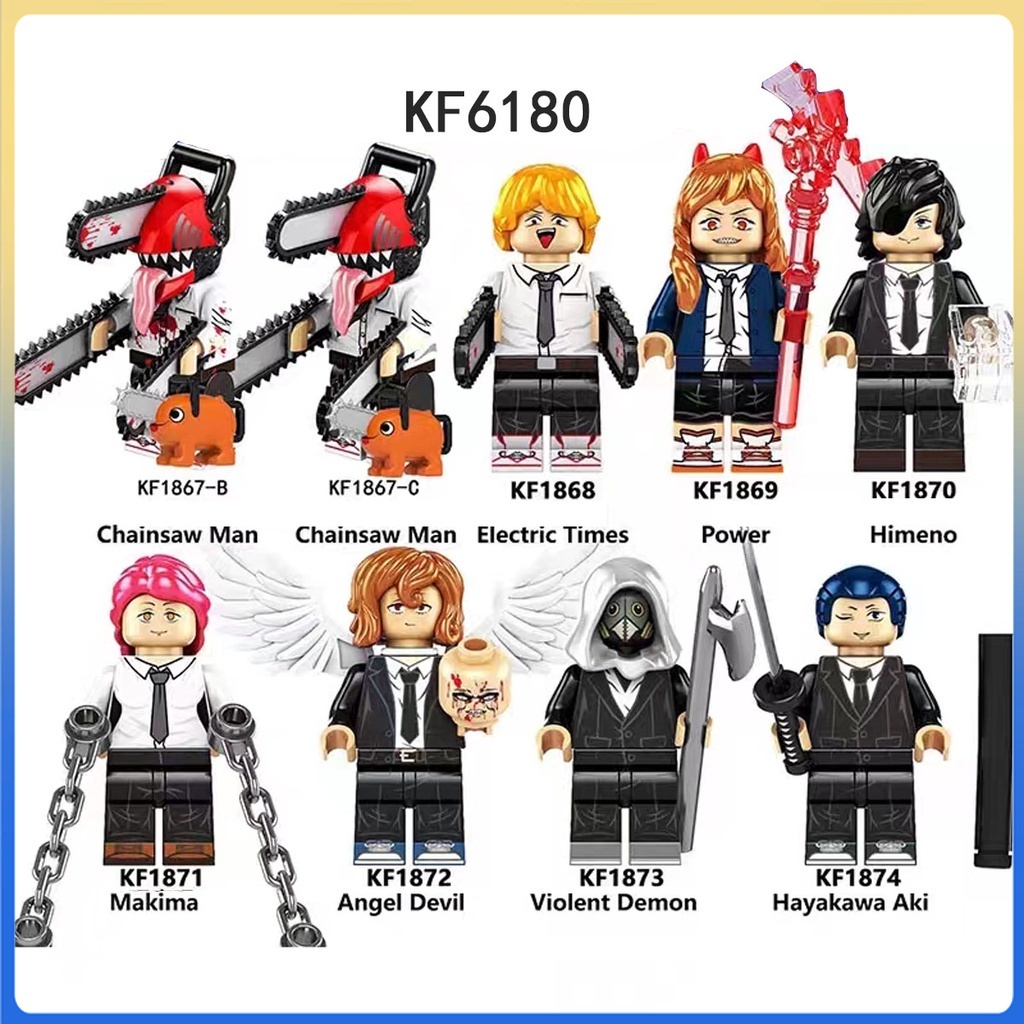 Assembled Toys Animation Series Chainsaw Man Building Block nano ...