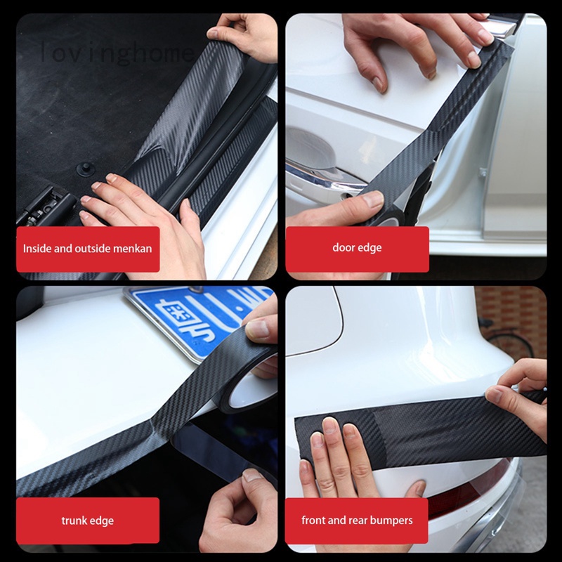 LR Carbon Fiber Nano Glue Car Sticker Protector Film Door Edge ...