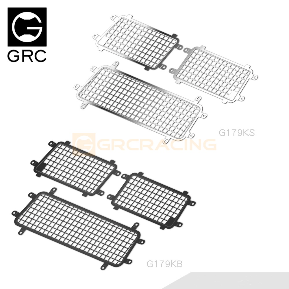 GRC RC Car Metal Side Window Mesh + Rear Mesh Parts for T4M Replica ...