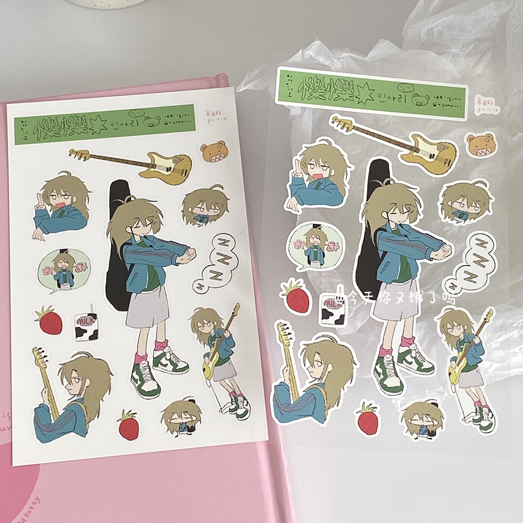 Character Li Sticker Postcard Handbook Sticker ins Style Handbook ...