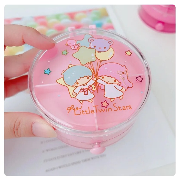 Little Twin Star Round Cinnamoroll Desktop Plastic Jewelry Storage ...