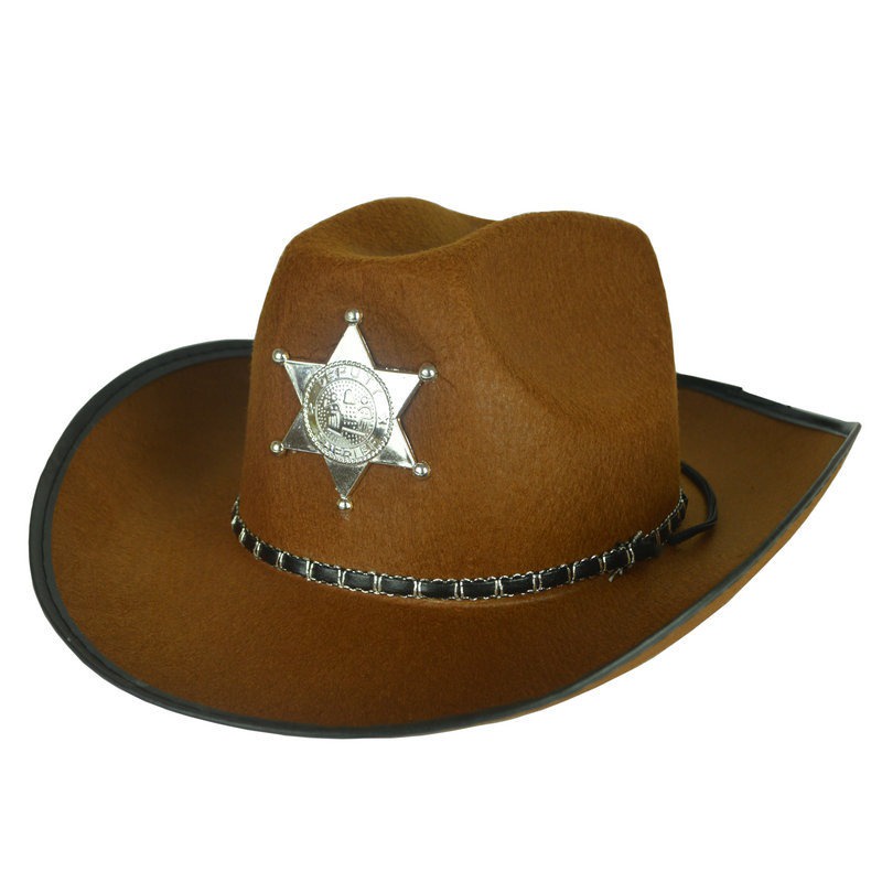 Halloween Cowboy Hat Performance Prop Antique Knight Hat Retro Western ...
