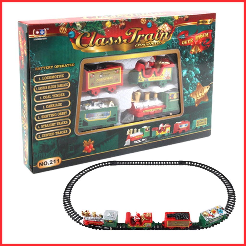 Electric Train Sets for Kids Christmas Classic Toy Train Set with Cargo ...