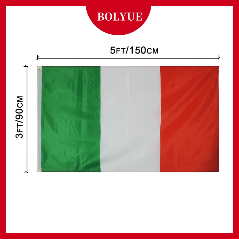 90*150cm Italy Flag 3*5Ft Italian Banner | Shopee Philippines