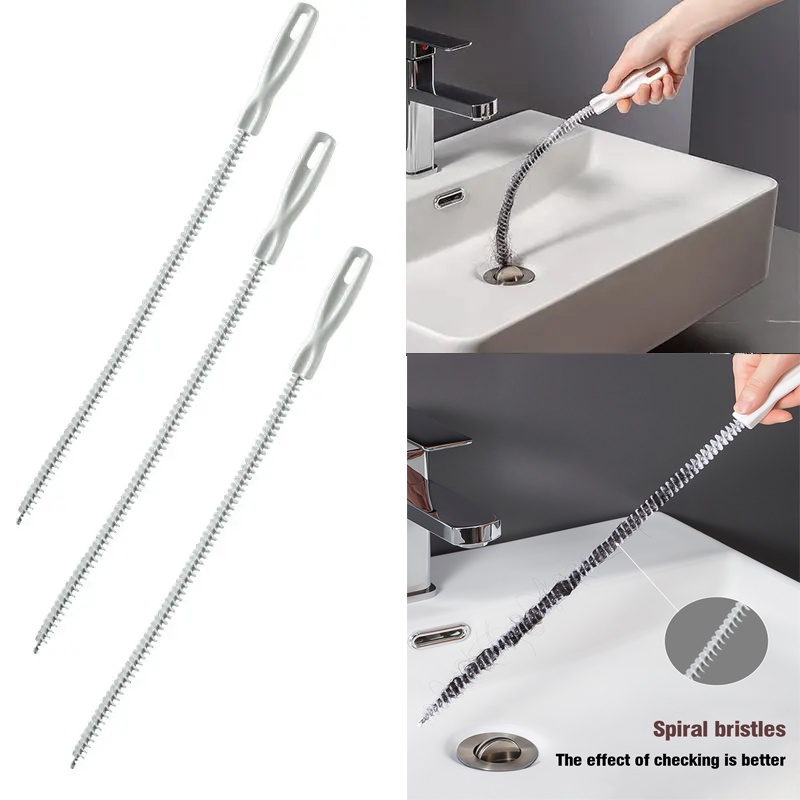 Flexible Drain Cleaner Sewer Sink Cleaning Bathroom Pipe Dredging Brush ...