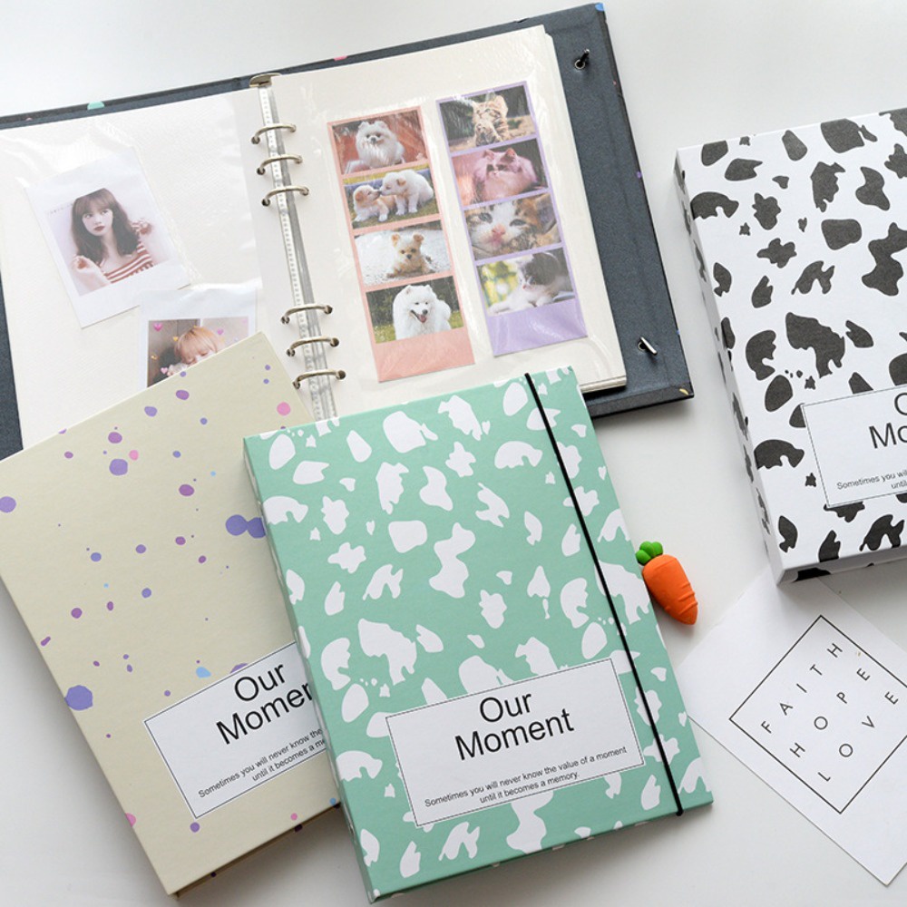 Vintage A5 6 Ring Binder Photocard Holder Loose Leaf Stickers Hand ...